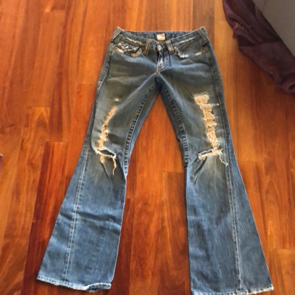 True Religion | Jeans | True Religion Ripped Jeans Size 29 Exact ...